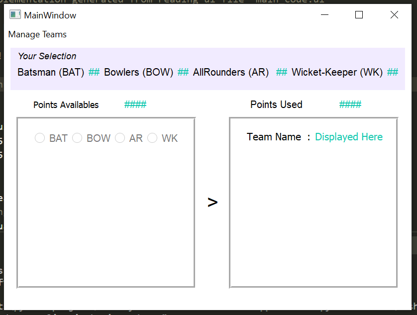 GitHub - rogue-wild/Fantasy-Cricket-Game: This is a Python GUI Game where you create a virtual ...