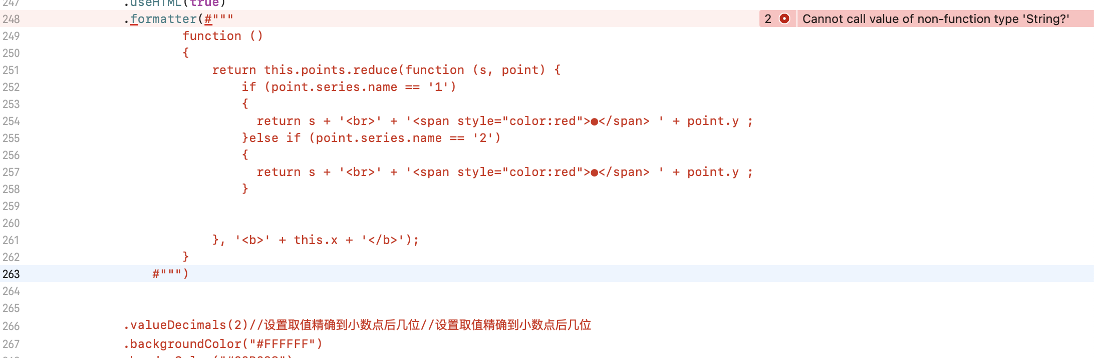 折线图悬浮框某个字符的自定义颜色怎么改。 · Issue #387 · AAChartModel/AAChartKit-Swift · GitHub