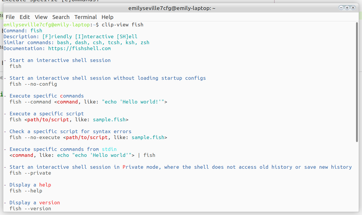 Announcement: Fish shell gained it's page in Command Line Interface Pages project · Issue #9545 ...