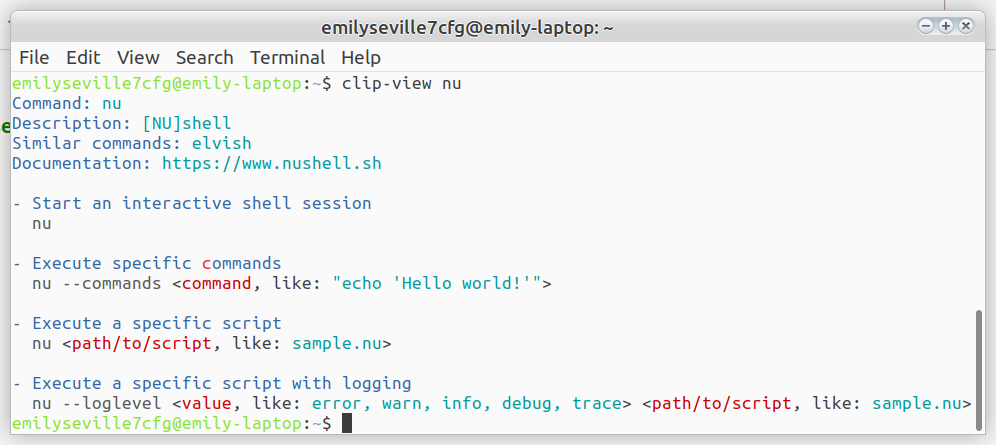 Announcement Nu Shell Gained It S Page In Command Line Interface Pages Project · Issue 7985