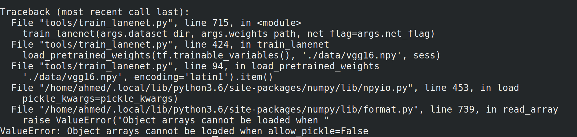 Training using the provided examples · Issue #387 · MaybeShewill-CV/lanenet-lane-detection · GitHub