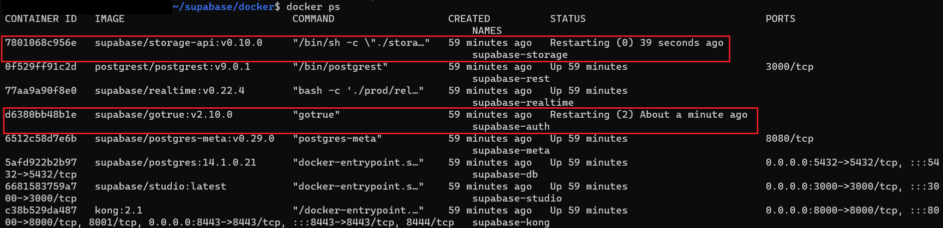 Self-Hosting [Storage & GoTrue] Run Time Issues · supabase · Discussion #9449 · GitHub