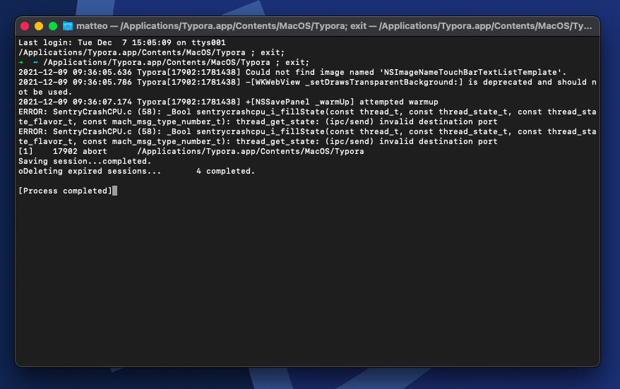 [MacOS] Typora force close at random times · Issue #4913 · typora/typora-issues · GitHub