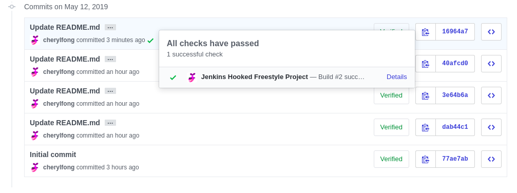GitHub - cherylfong/jenkins-hooked: Hooking Jenkins with GitHub
