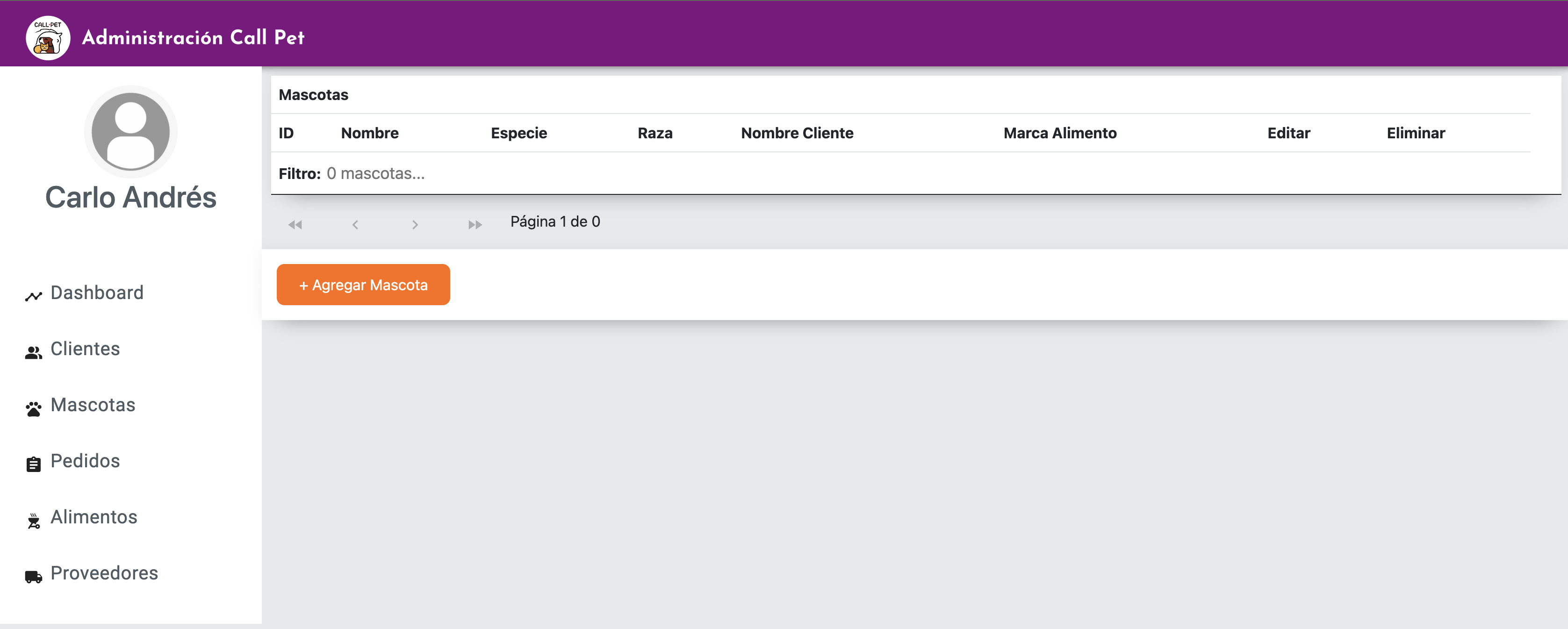 GitHub - DAC125/call-pet: Wep App implementing React, JavaScript and ...