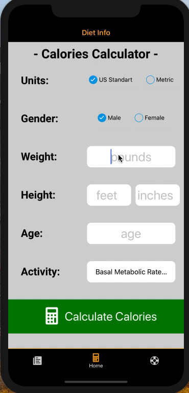 GitHub - JoeVincentt/DietInfo: Daily meal plan and calorie calculator, plus diet question ...