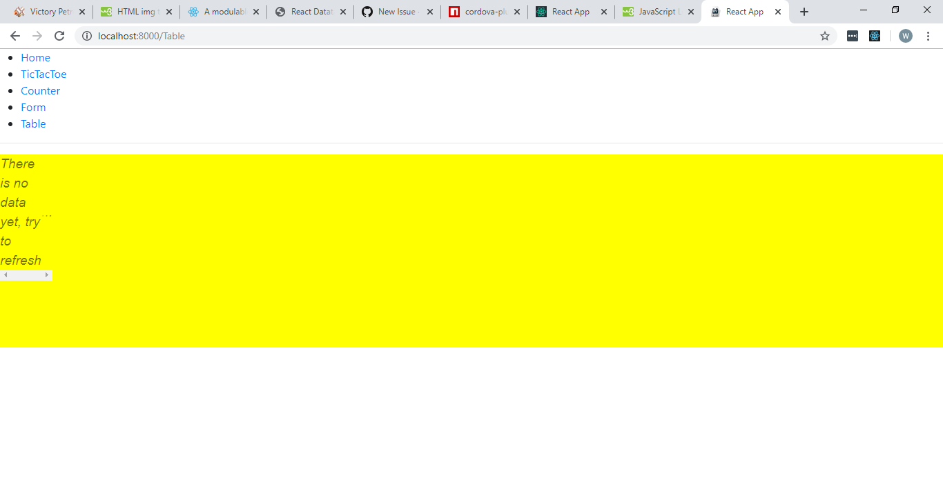 [bug] Building React Datatable Does Not Work With Cordova · Issue 186 · O2xp React Datatable