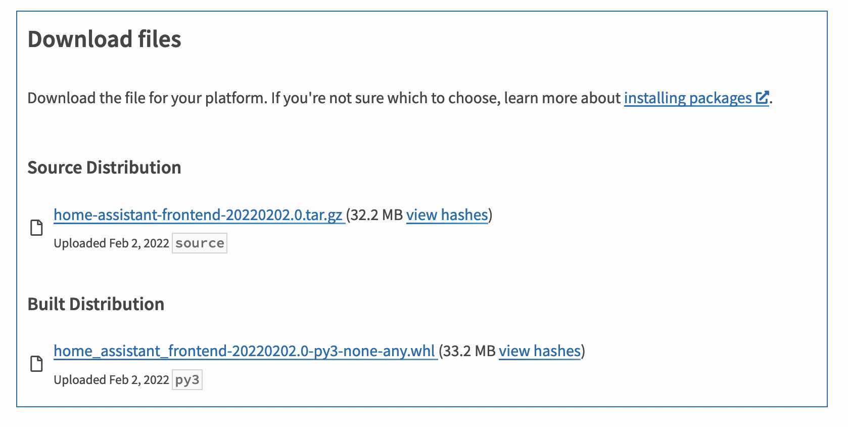 SDIST archive is missing for 20220203.0 · Issue #11542 · home-assistant ...