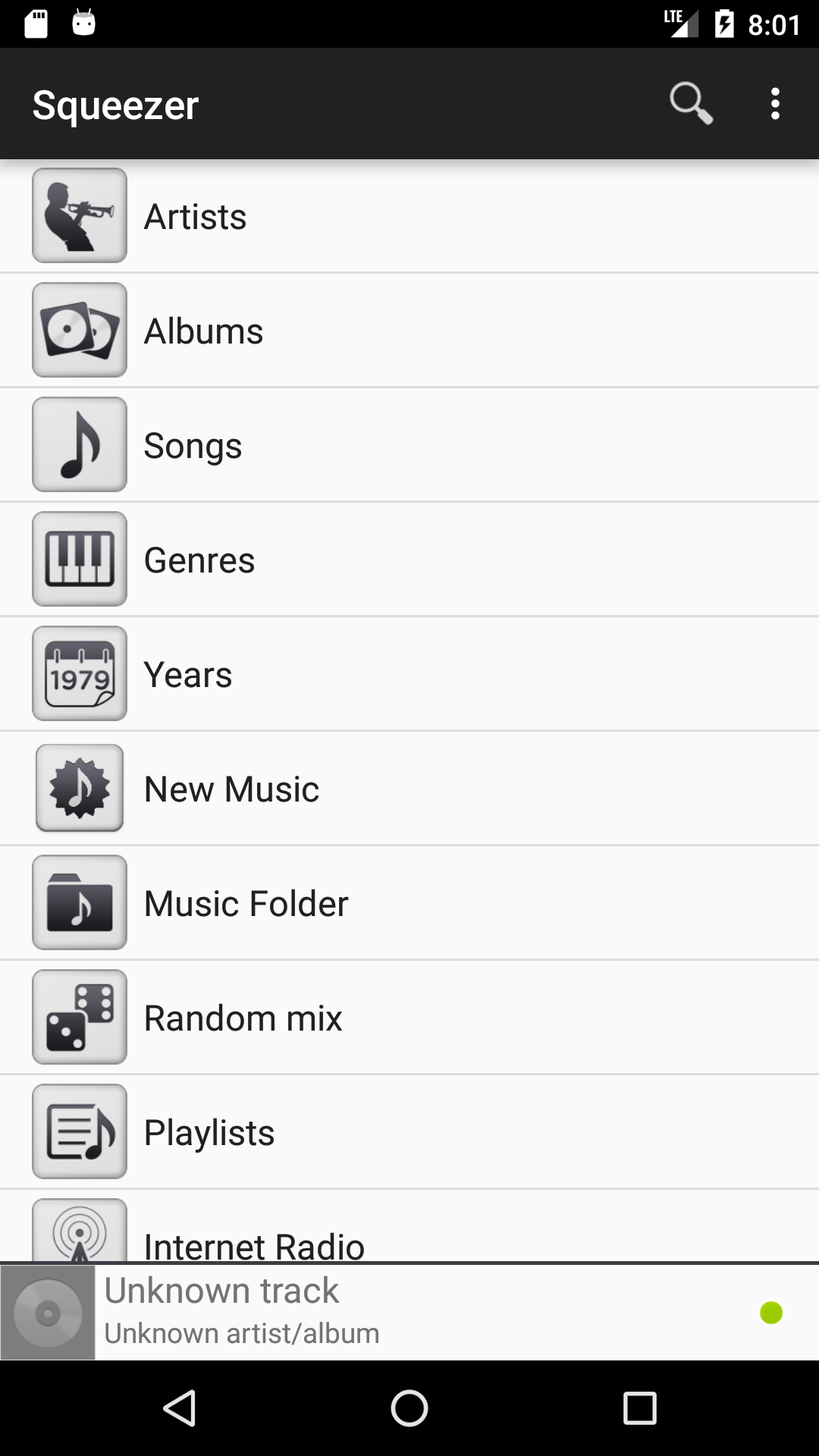 Searching in the spotify app only returns artists · Issue #291 · nikclayton/android-squeezer ...