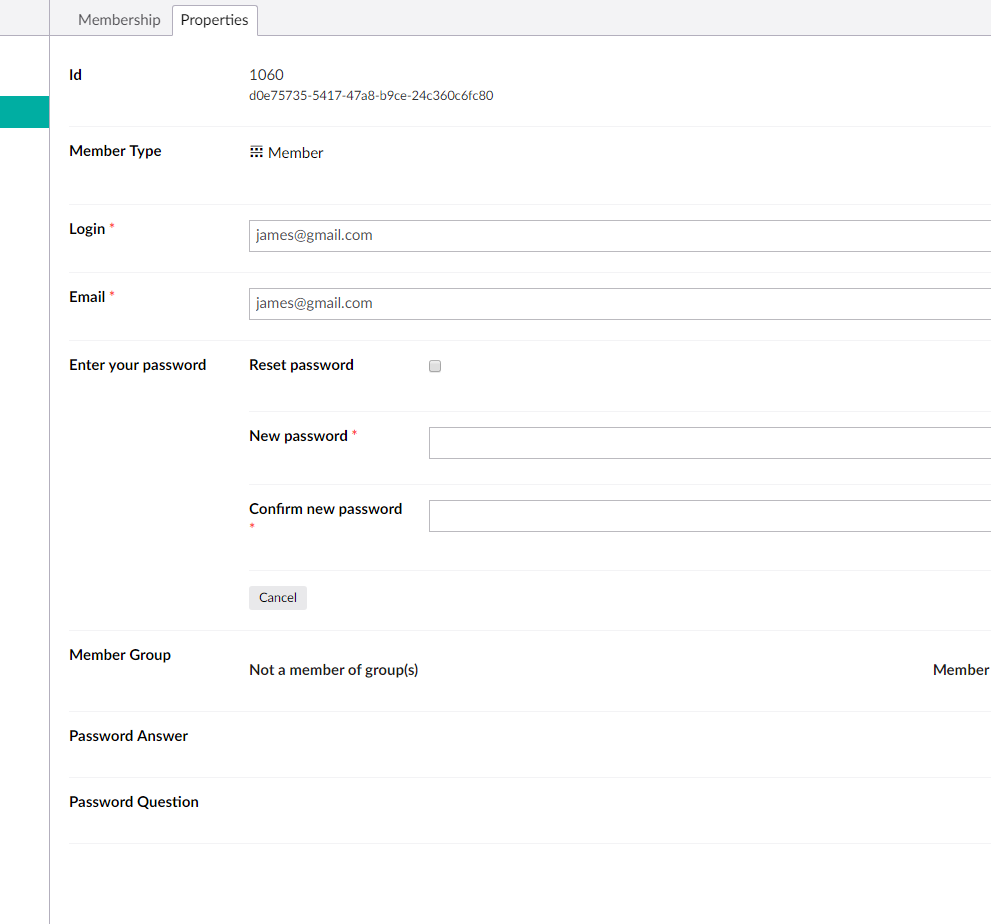 Changing member password in the backoffice not working as expected when ...