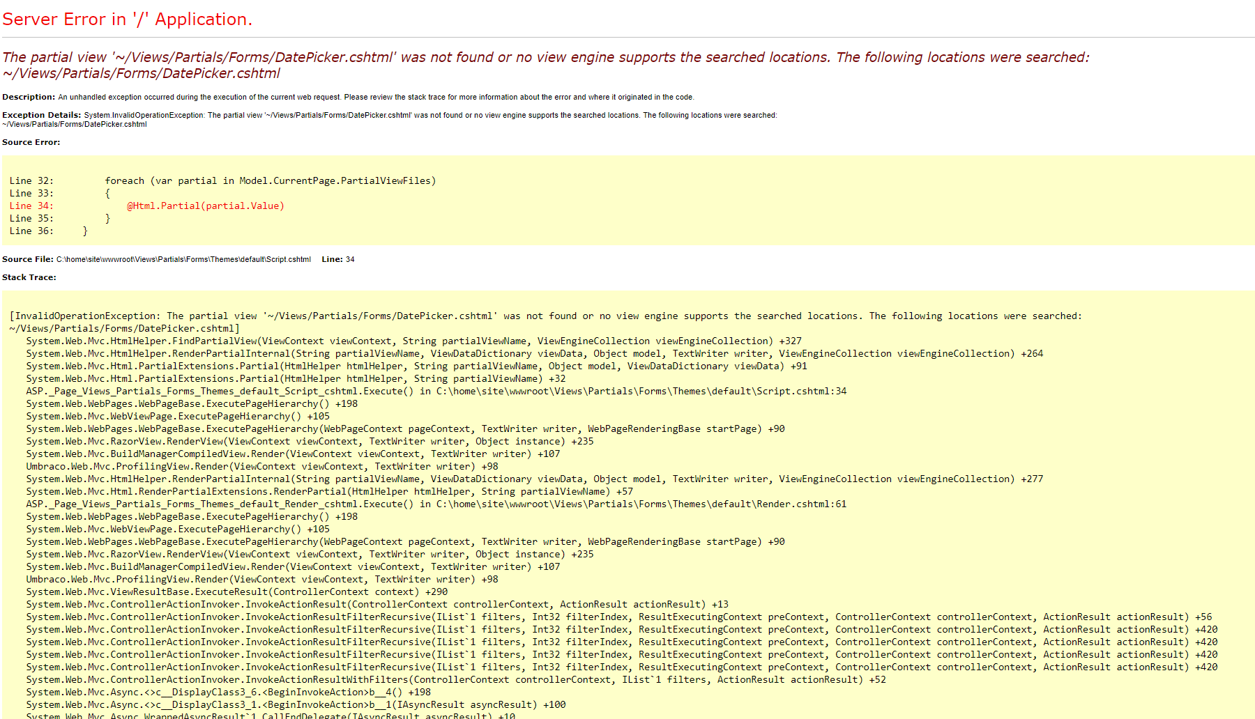 V8 - Picking the Date (DatePicker) data type breaks the form · Issue #79 · umbraco/Umbraco.Forms ...
