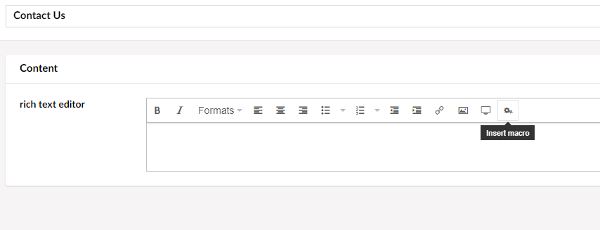 V8 - RTE not rendering Form macro correctly · Issue #4609 · umbraco/Umbraco-CMS · GitHub
