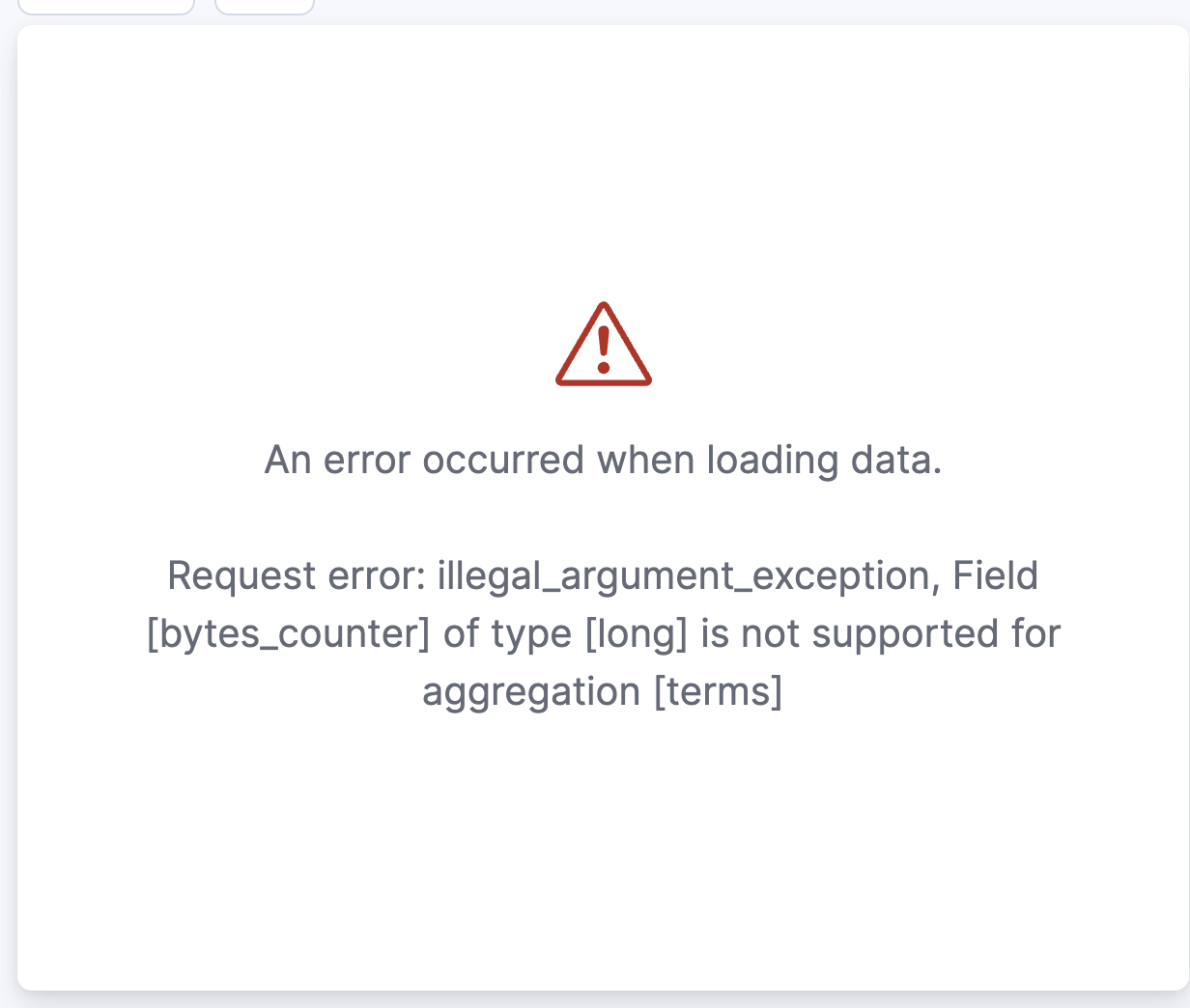 [Lens] Terms aggregation throws an error when dropping counter field · Issue #159464 · elastic ...