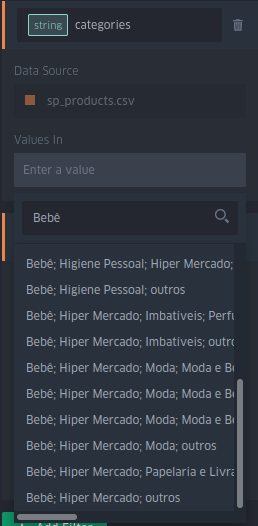 [Feat] Allow selecting several entries on drop-down menu filters (e.g., string filter) · Issue ...