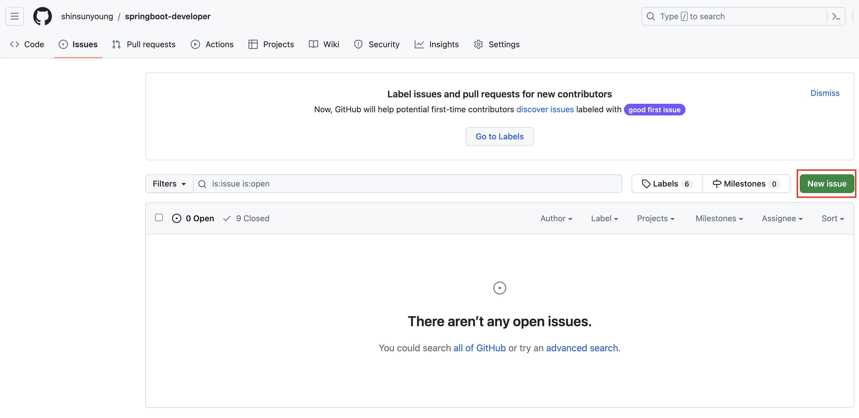 GitHub - shinsunyoung/springboot-developer: 📚 예제코드