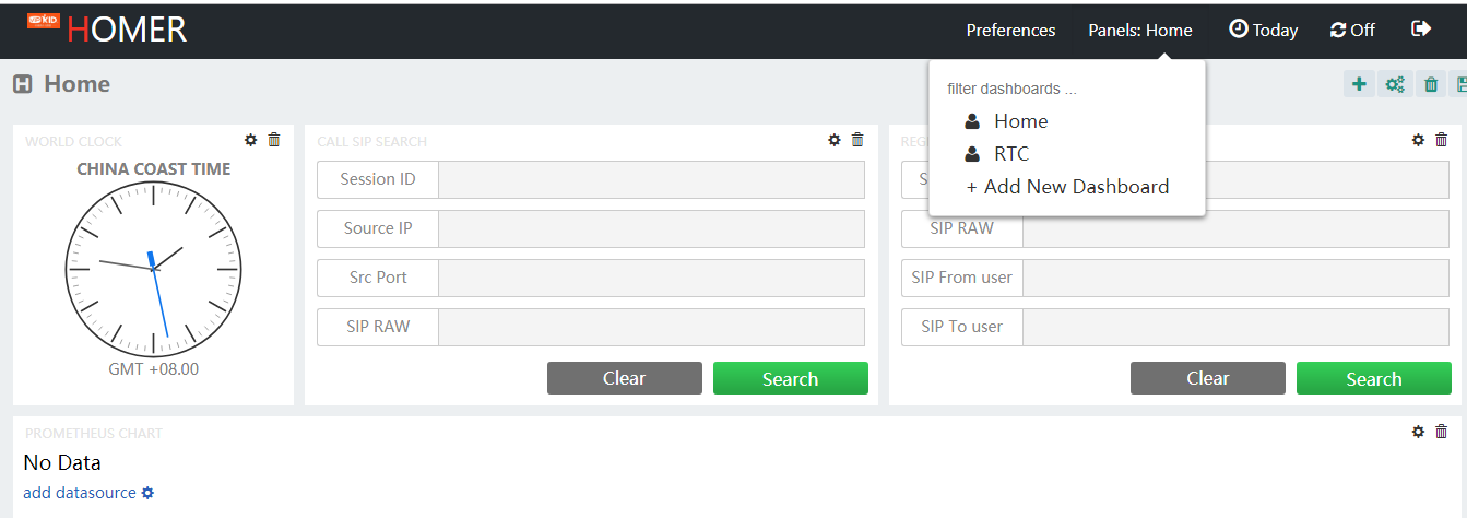 Choose a different prometheus data source · Issue #189 · sipcapture/homer-app · GitHub