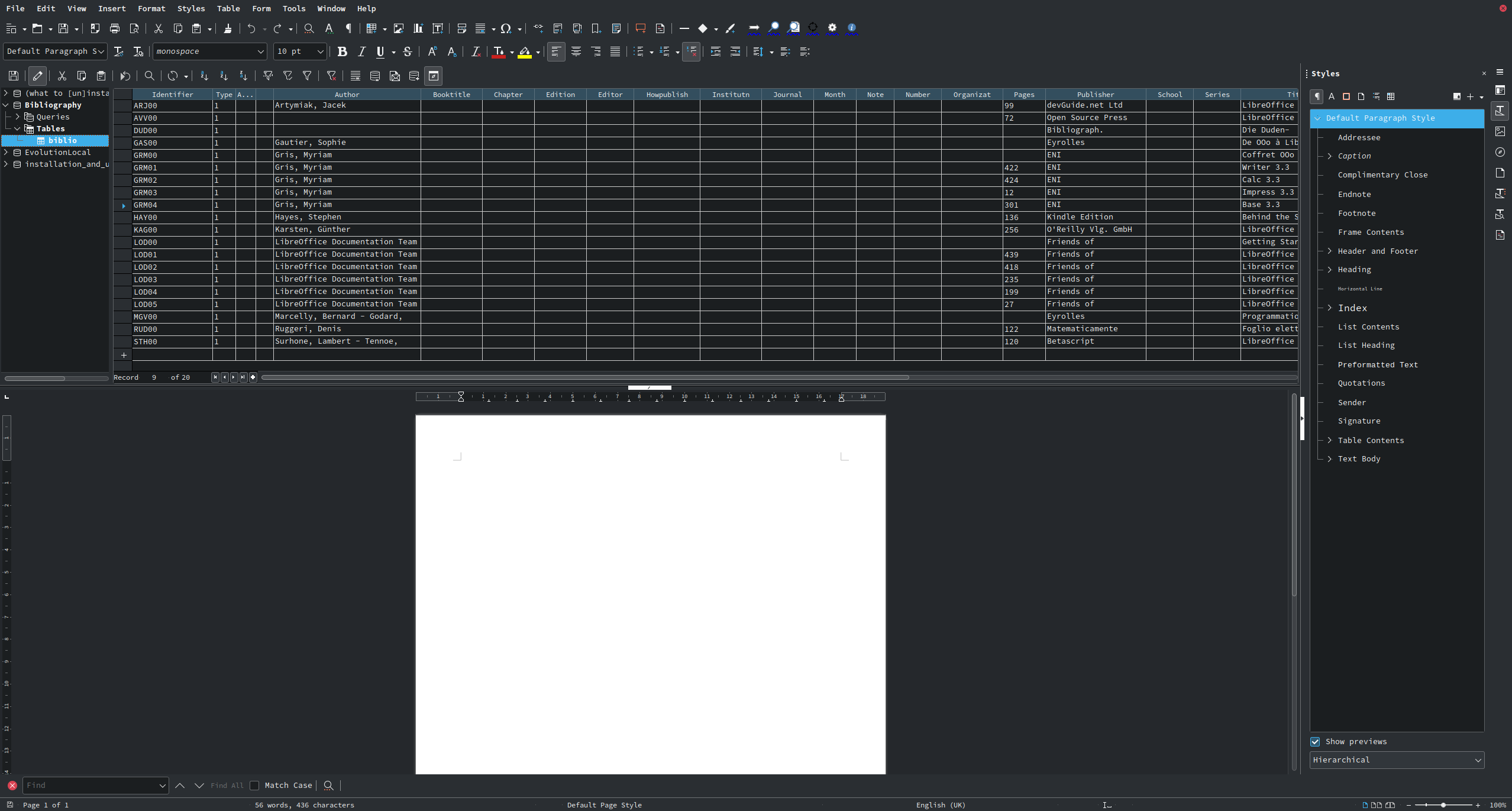 LibreOffice extension crashed after inserting table using database values. · Issue #8448 ...