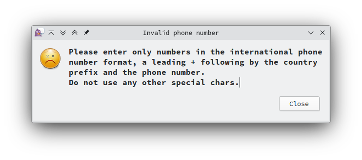 Valid telephone number treated as invalid. · Issue #587 · majn/telegram-purple · GitHub