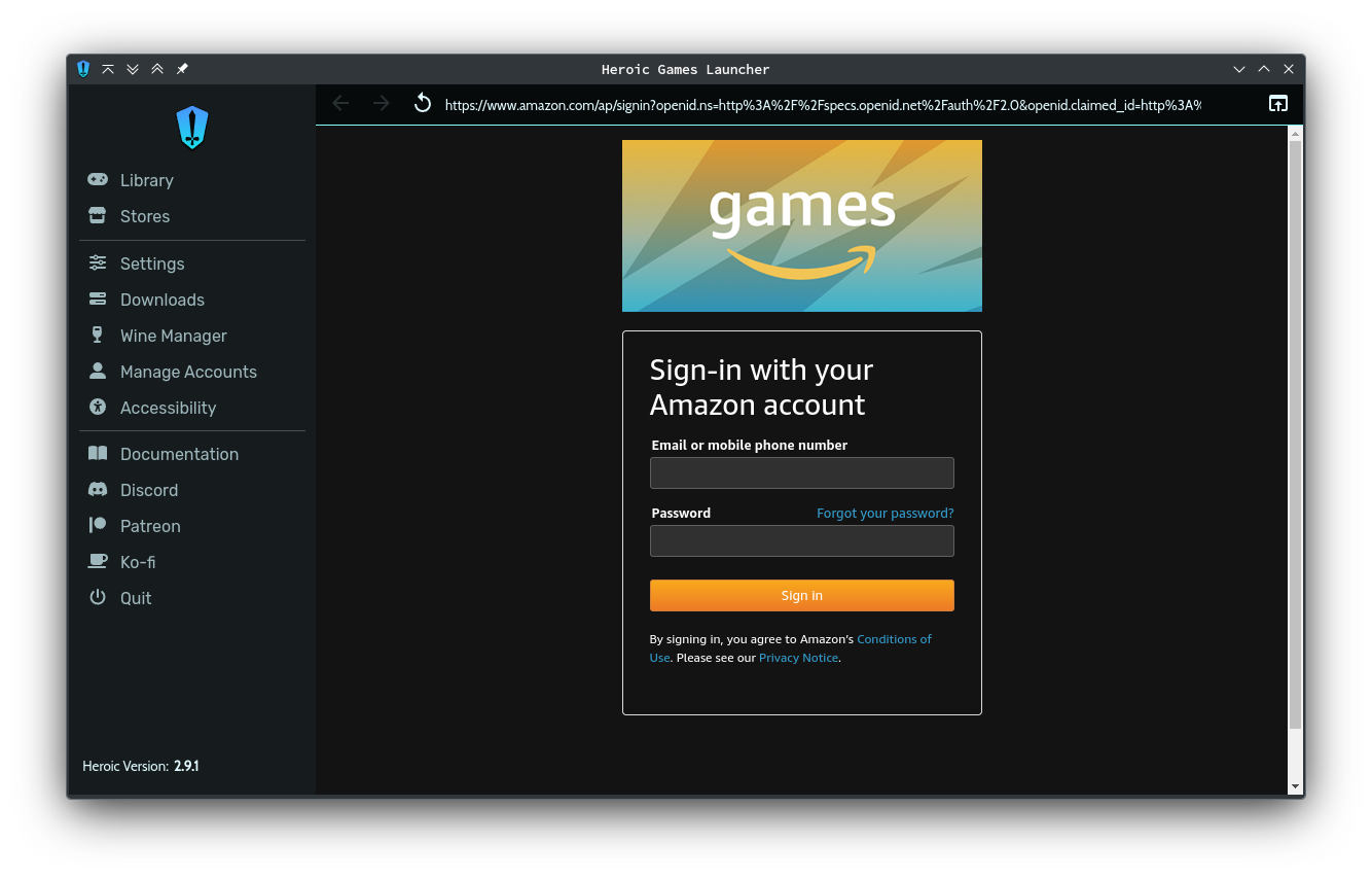 Unable to login via Amazon. · Issue #2989 · Heroic-Games-Launcher ...