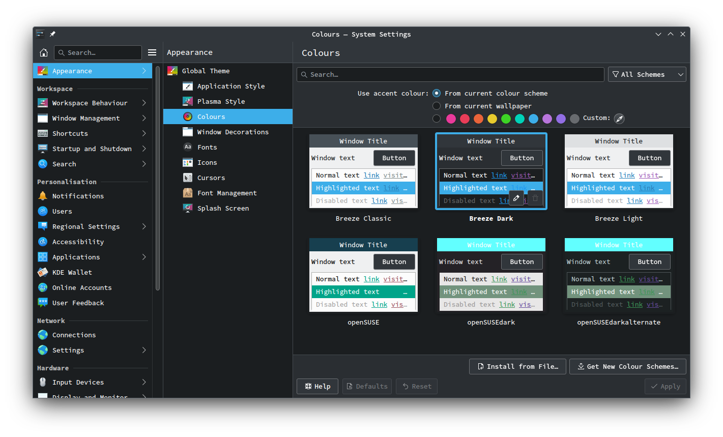 Text contrast issues when switching between dark and light colour ...