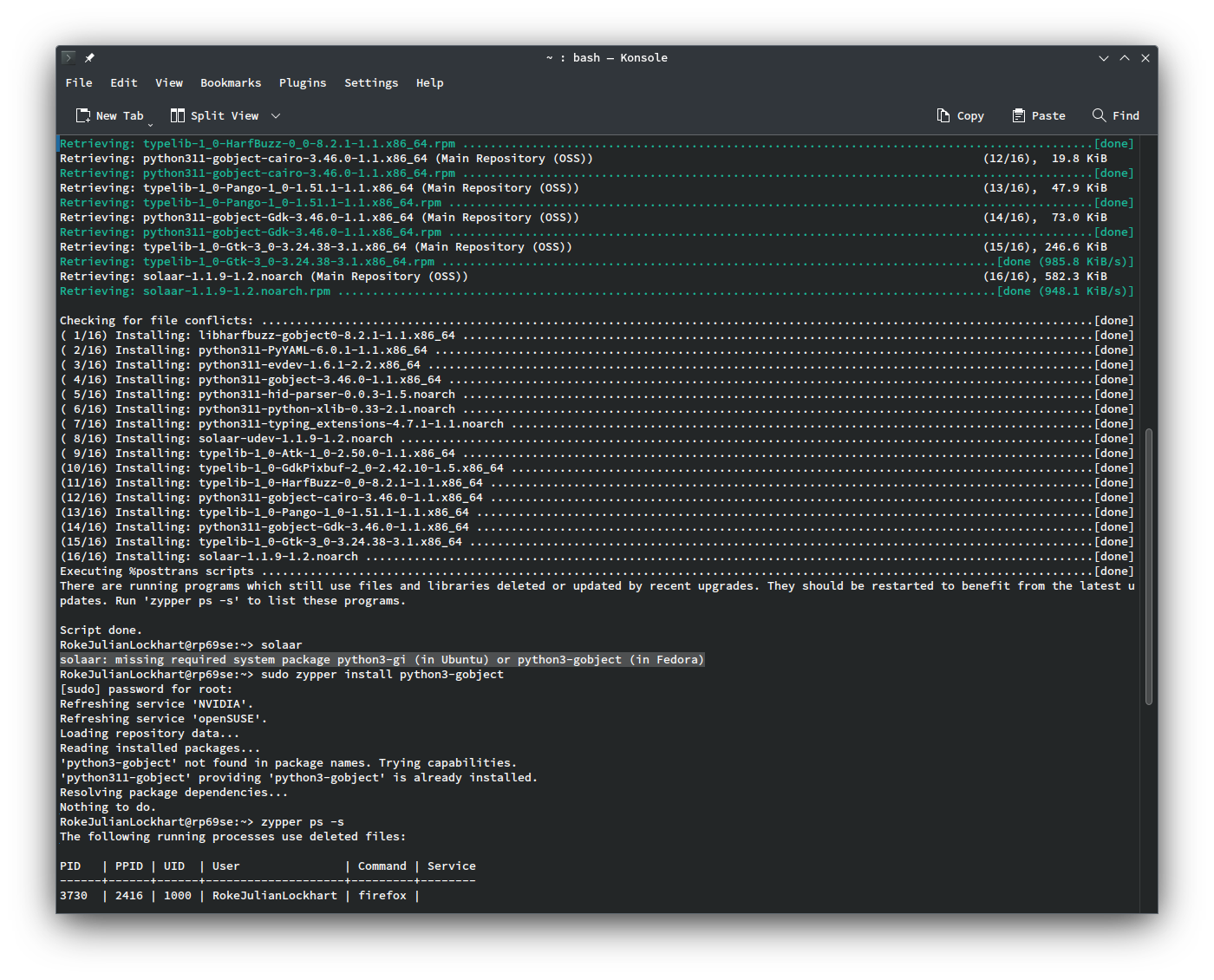 Missing Required System Package Python3 Gobject Despite It Being Installed · Issue 2141 0582