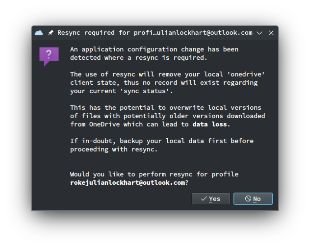 Undoing configuration change which required resync should remove necessity to resync. · Issue ...