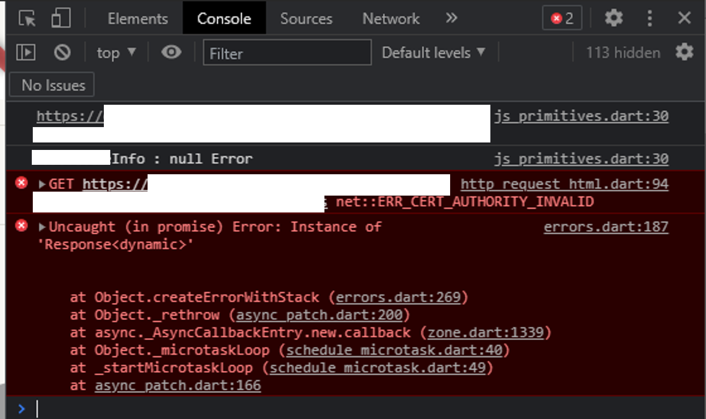 net::ERR_CERT_AUTHORITY_INVALID Error · Issue #1543 · jonataslaw/getx · GitHub