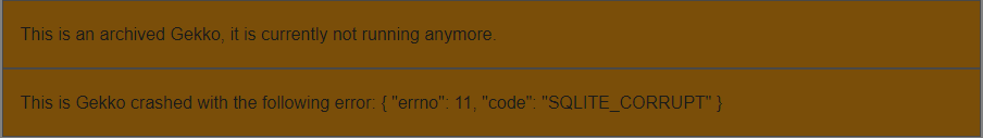 errno : 11 - Code : SQLITE_COURRPT => Windows 10 Bash · Issue #2497 · askmike/gekko · GitHub