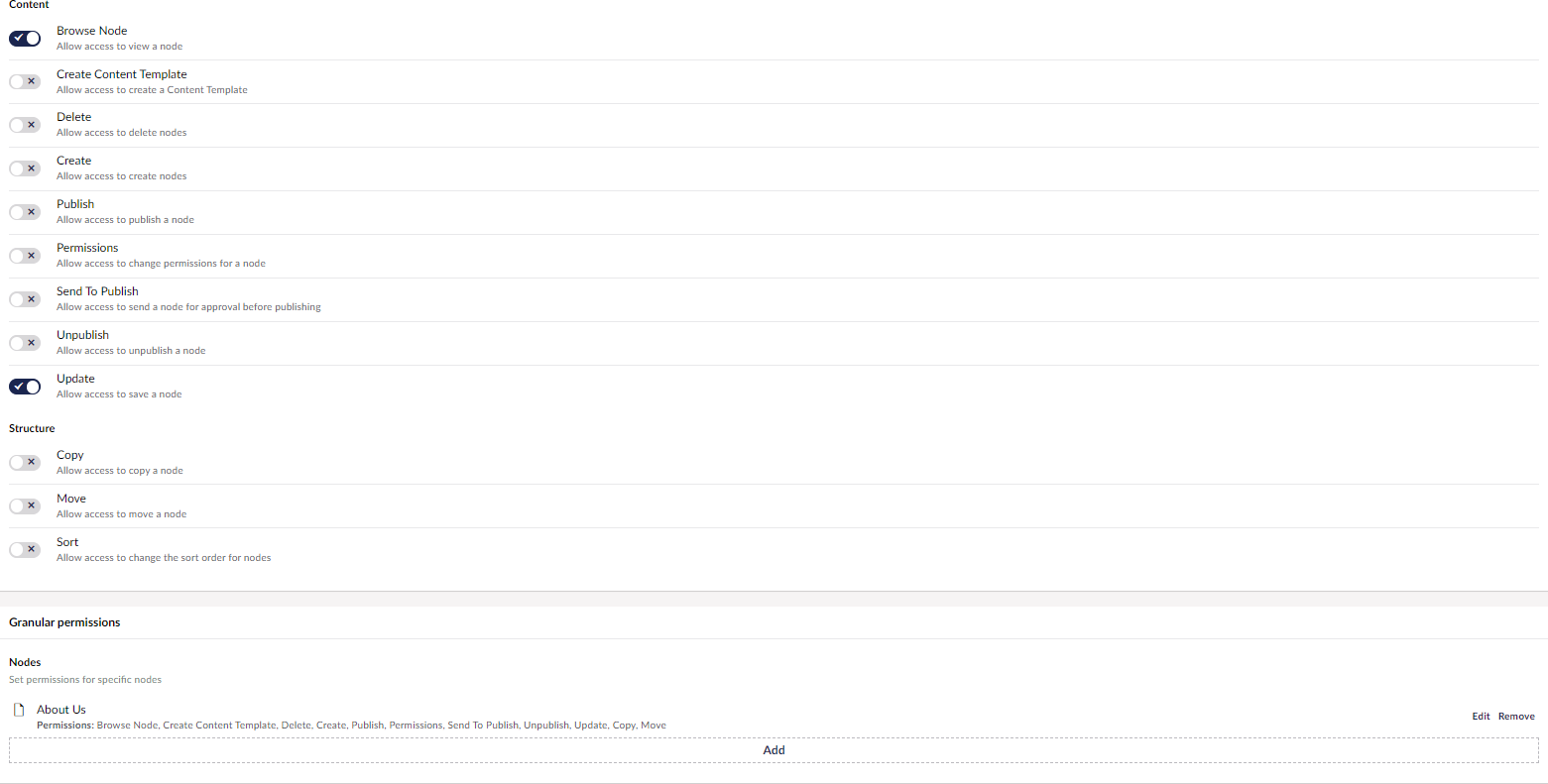 Action menu doesn't inherit from parent · Issue #7587 · umbraco/Umbraco-CMS · GitHub