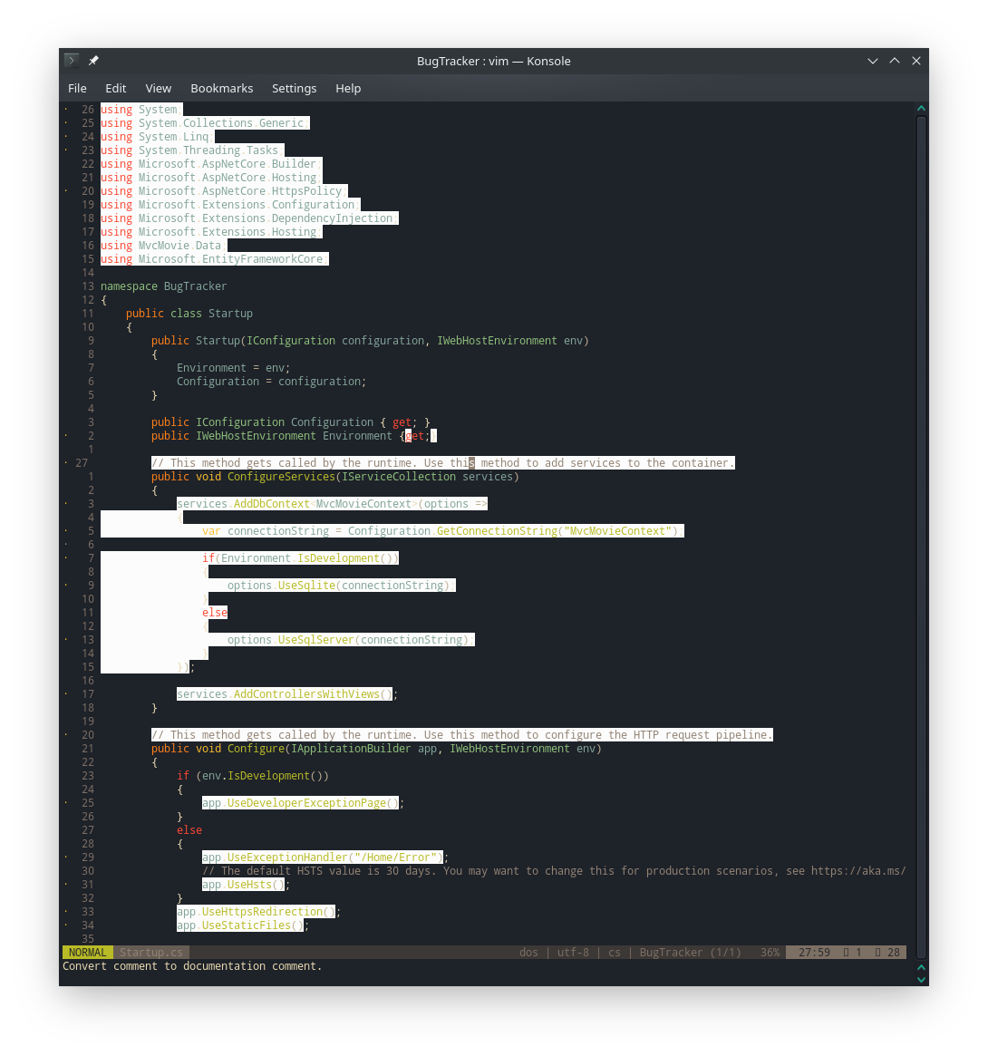 Background high lighting too bright C# · Issue #636 · OmniSharp/omnisharp-vim · GitHub