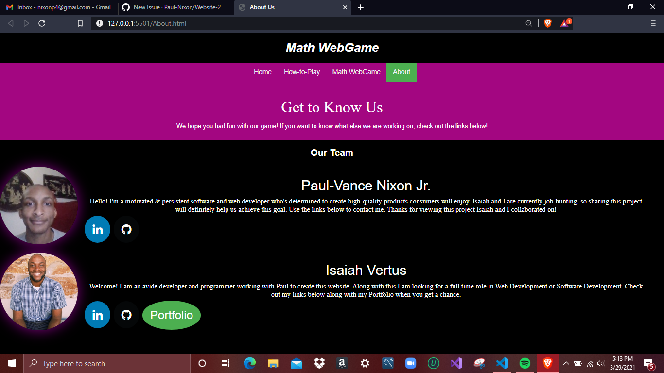 GitHub - Paul-Nixon/Math-Webgame: Link to Live Server:
