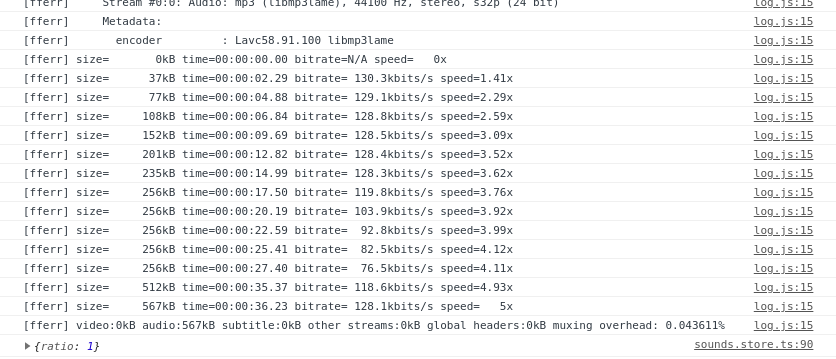 Progress value does not update correctly · Issue #112 · ffmpegwasm/ffmpeg.wasm · GitHub
