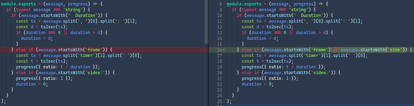 Progress value does not update correctly · Issue #112 · ffmpegwasm/ffmpeg.wasm · GitHub