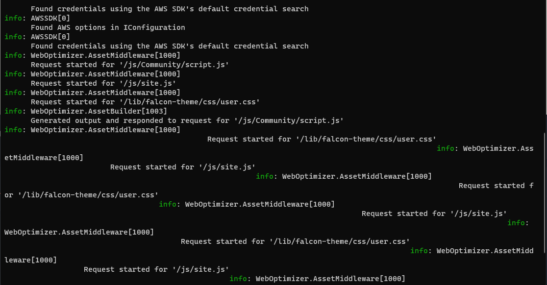 Using `watch` in `dotnet watch run` causing indented output in terminal · Issue #40403 · dotnet ...