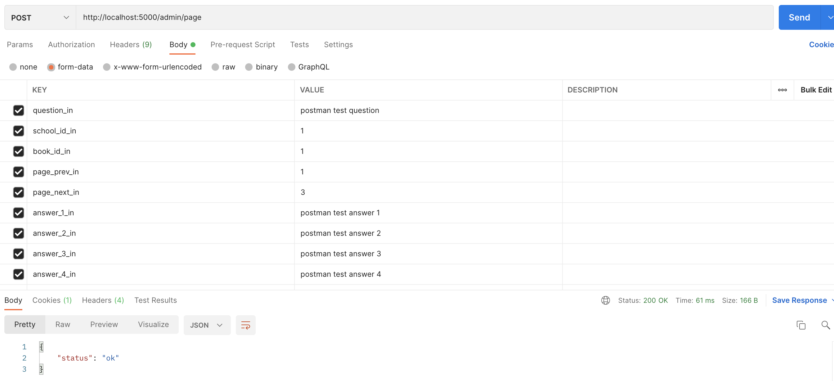 Create Admin Quiz Question Post Api Endpoint · Issue 85 · Bitnulls Storybook · Github