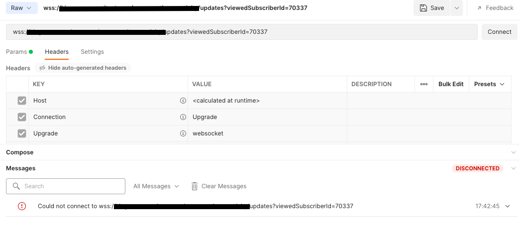 Websocketexception Connection To Myurl Was Not Upgraded To Websocket 0134