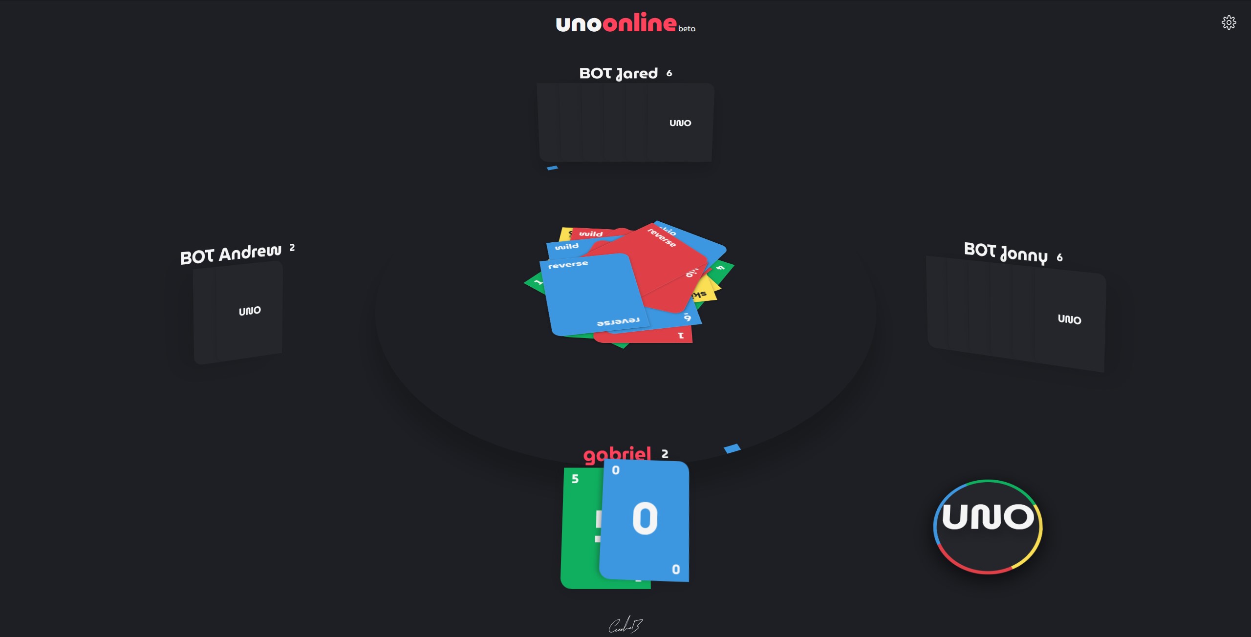 GitHub - gabrielbelcher/uno-online: Online UNO multiplayer