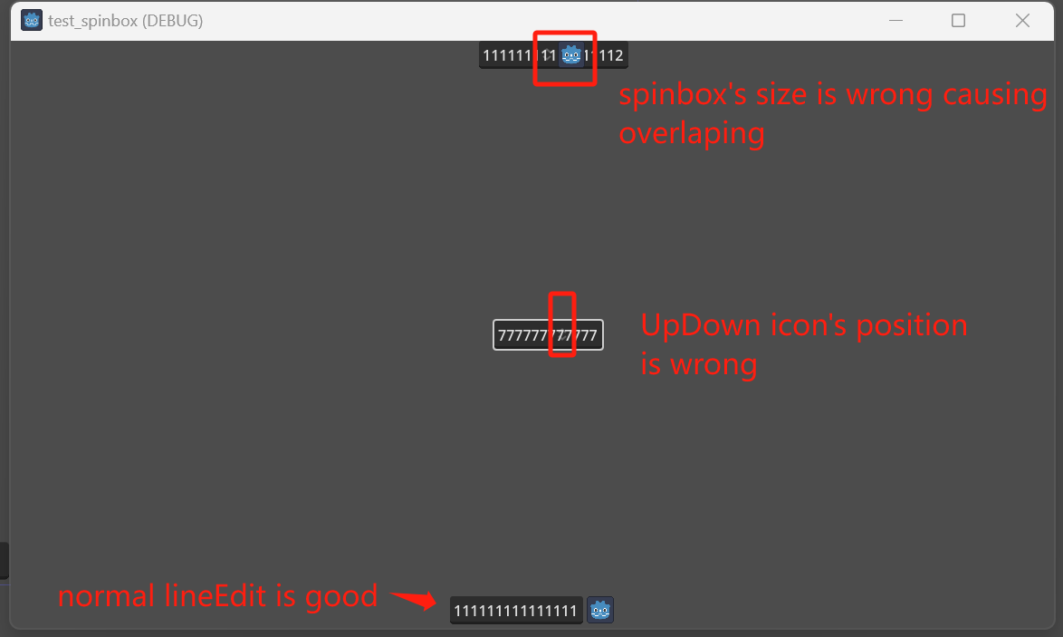 SpinBox's size does not change when inner LineEdit expand_to_text_length · Issue #83985 ...