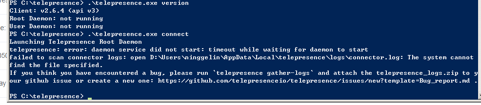 Telepresence fails to connect with no error in logs · Issue #2612 · telepresenceio/telepresence ...