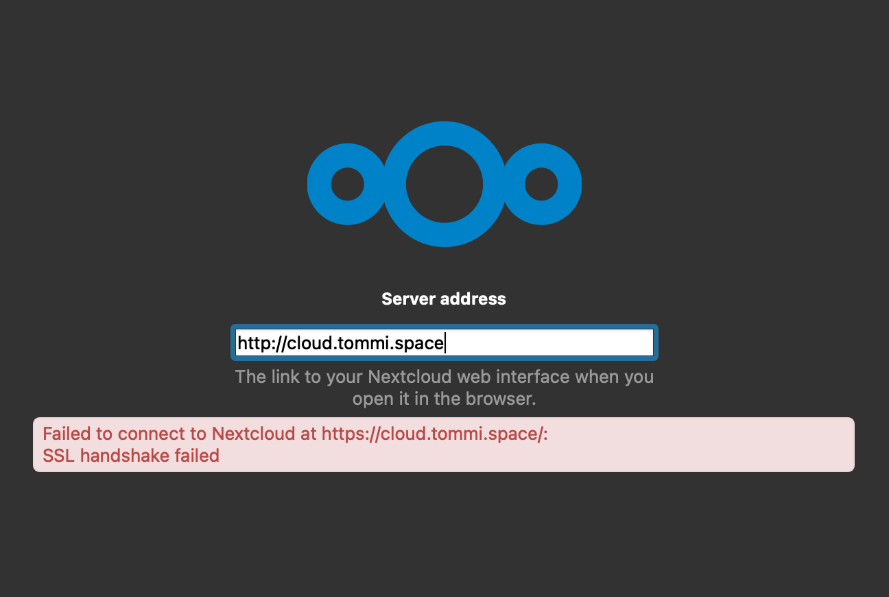 TLS handshake failed — cannot login from MacOS desktop client · Issue #4043 · nextcloud/desktop ...