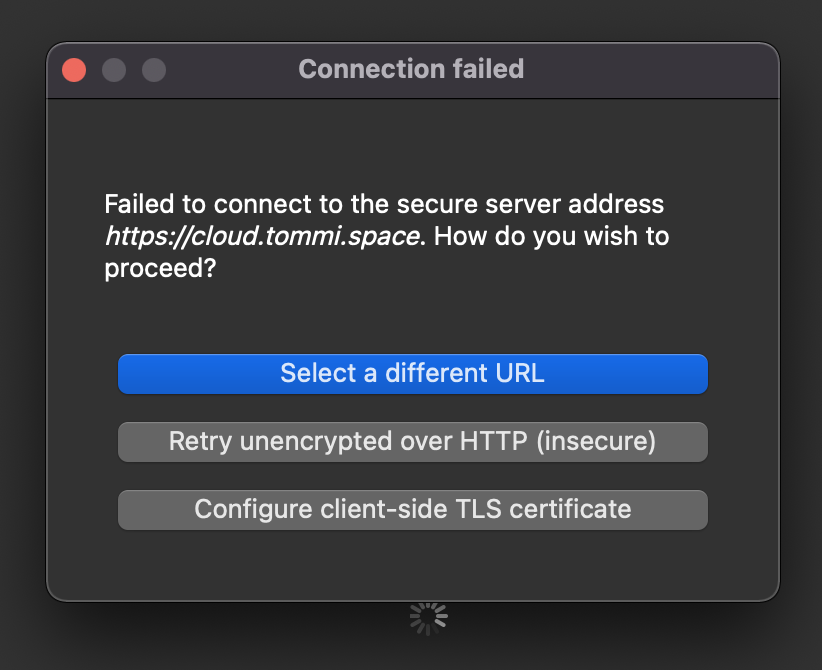 TLS handshake failed — cannot login from MacOS desktop client · Issue #4043 · nextcloud/desktop ...