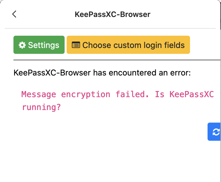 “Key exchange was not successful” · Issue #1492 · keepassxreboot/keepassxc-browser · GitHub