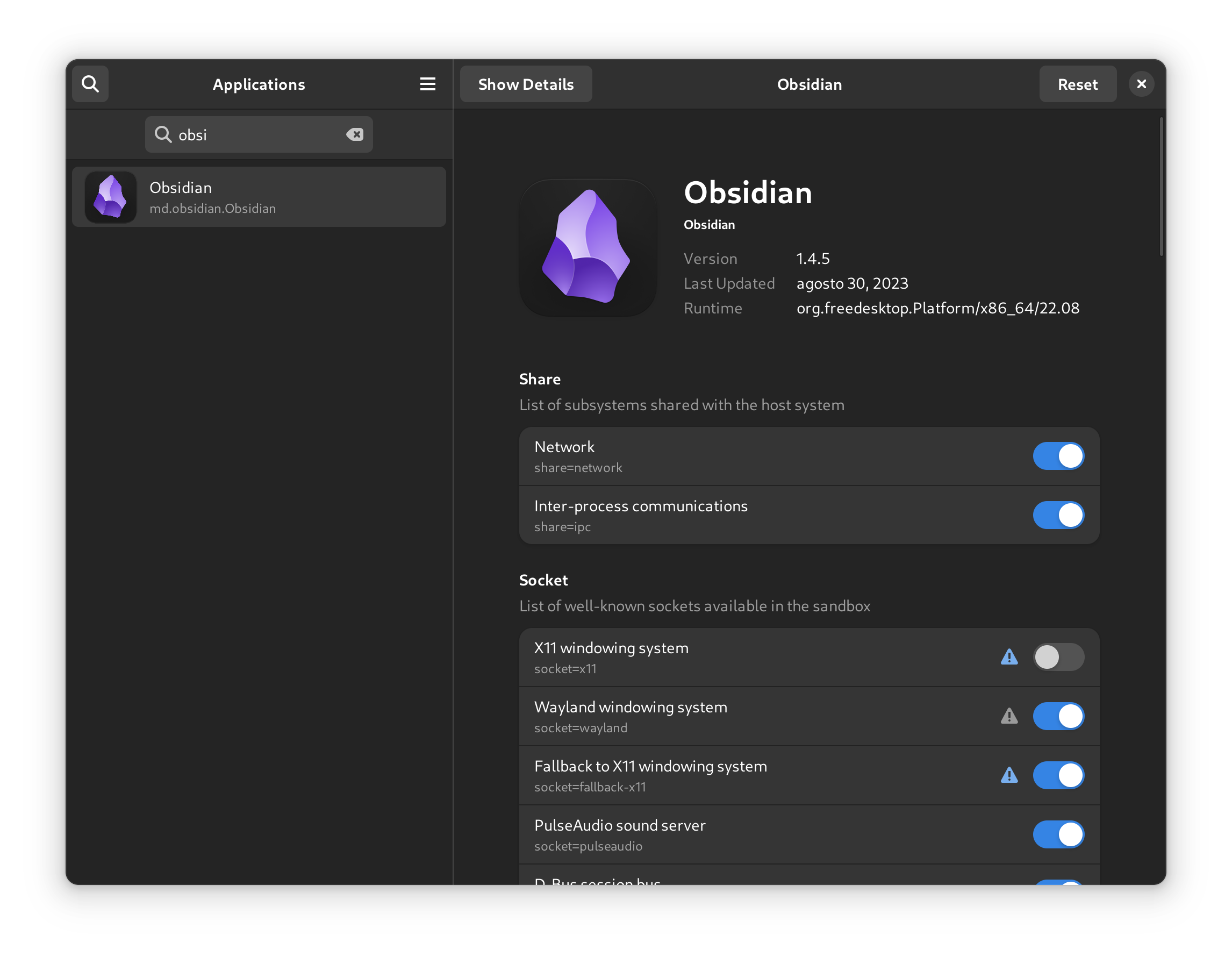 Extremely low resolution after updating to 1.4.x · Issue #194 · flathub/md.obsidian.Obsidian ...