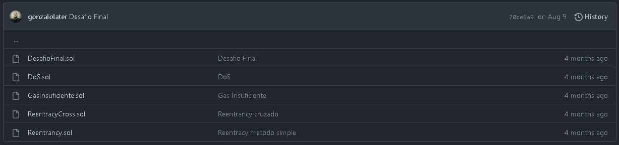 GitHub - gonzalolater/Codigos-de-seguridad-para-SmartContracts: Casos de vulnerabilidad de Smart ...