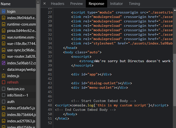 Problem with: Refused to execute inline script because it violates the ...