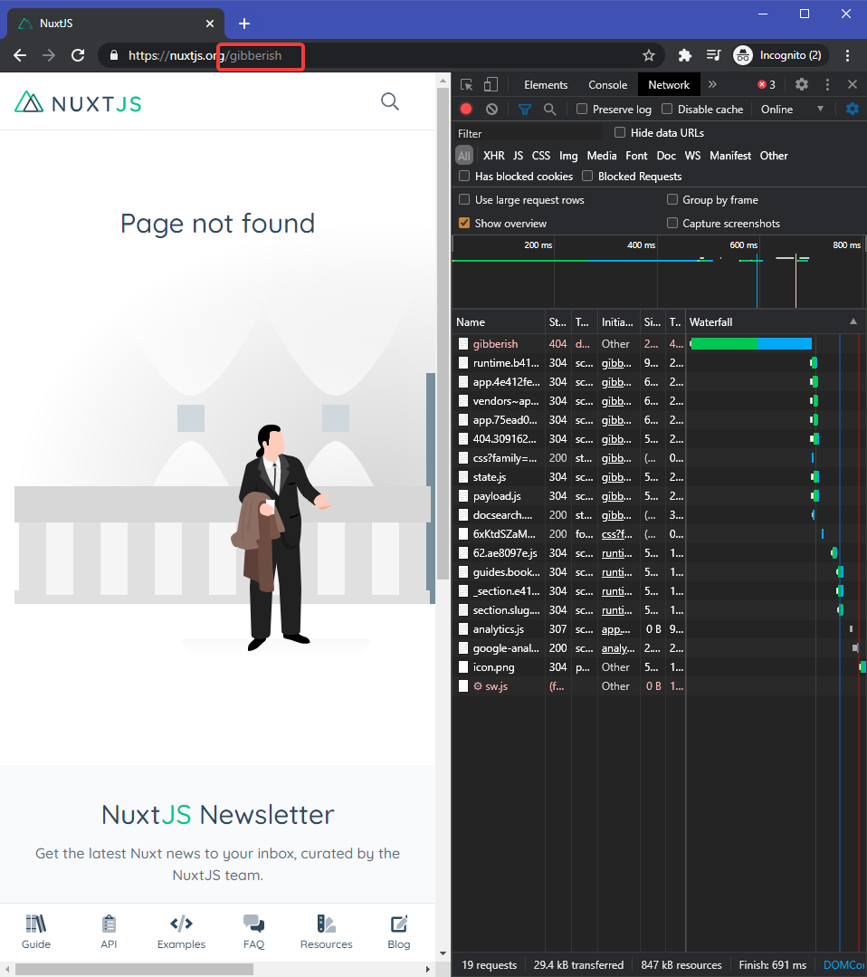 404 on a universal + static build · Issue #8075 · nuxt/nuxt · GitHub
