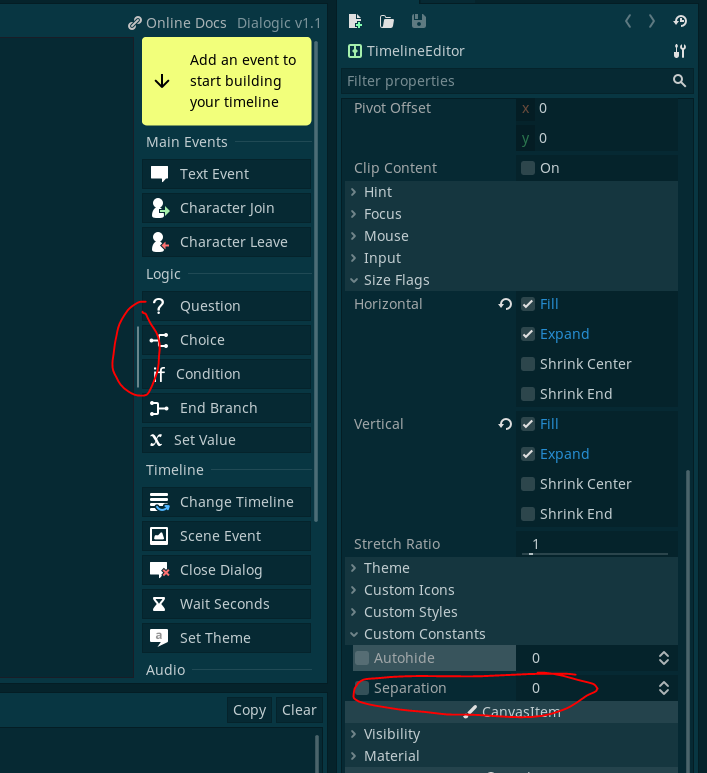 Allow The Events Sidebar In The Timeline Editor To Be Resized Manually Or Automatically · Issue 