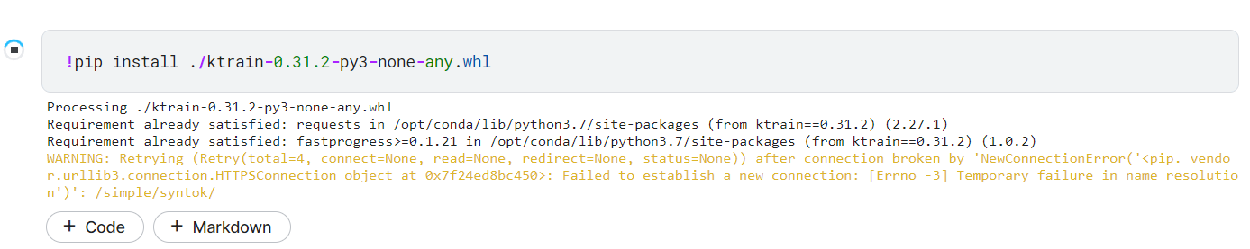 How to install ktrain from source ? · Issue #450 · amaiya/ktrain · GitHub