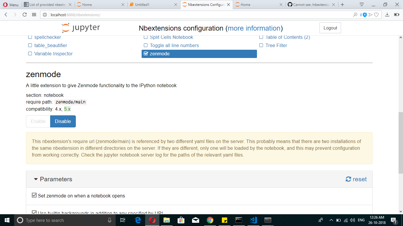 Cannot See Jupyter Nbextension Configurator Tab · Issue 72 · Jupyter Contribjupyter
