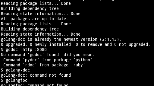 No command 'godoc' found · Issue #4278 · termux/termux-packages · GitHub